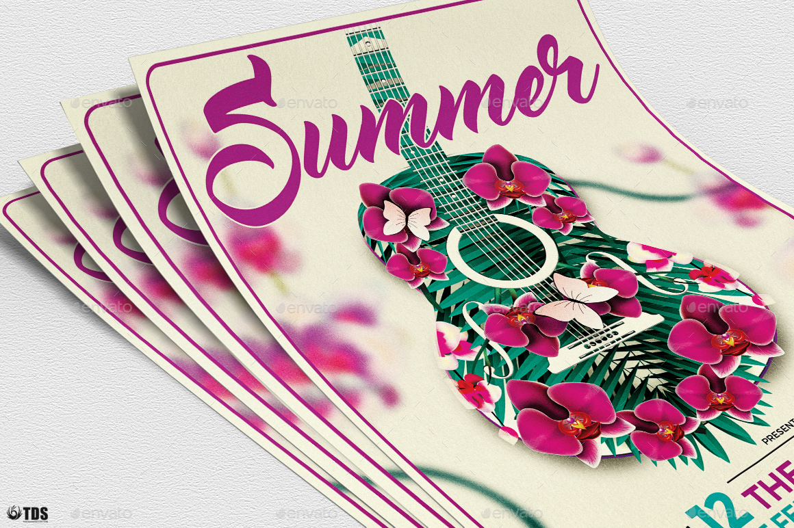 Summer Unplugged Flyer Template V1, Print Templates | GraphicRiver