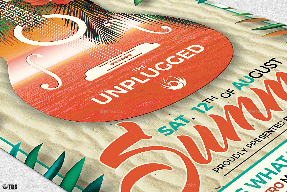 Summer Unplugged Flyer Template V2, Print Templates | GraphicRiver