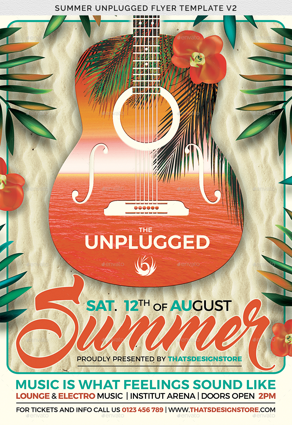 Summer Unplugged Flyer Template V2, Print Templates | GraphicRiver