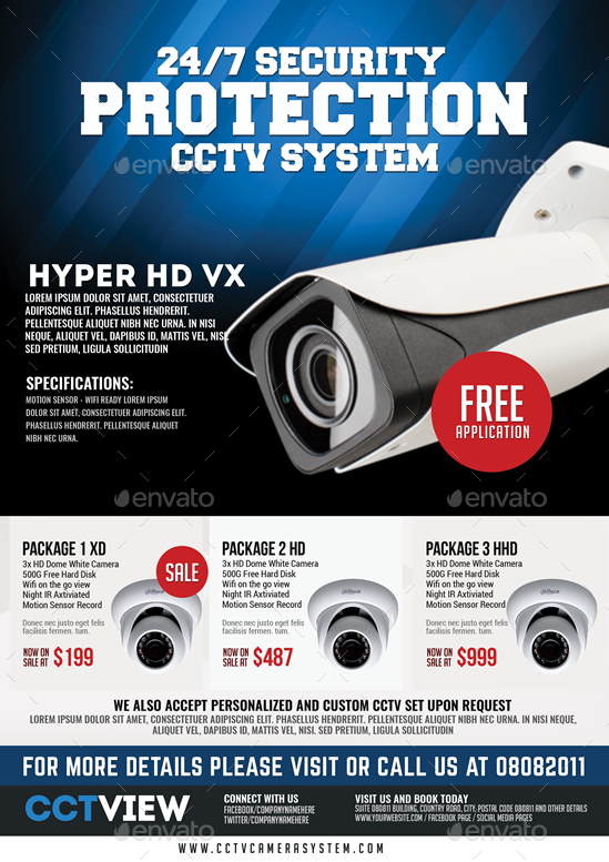 CCTV Package Promotional Flyer, Print Templates | GraphicRiver