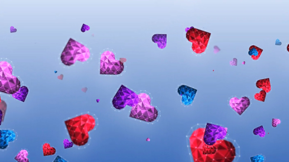 Hearts Loop, Motion Graphics | VideoHive