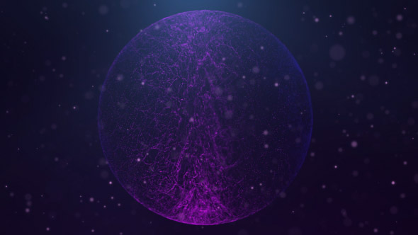 Particle Sphere Night Purple, Motion Graphics | VideoHive