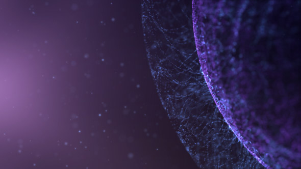 Purple Blue Glittering Particles, Motion Graphics | VideoHive