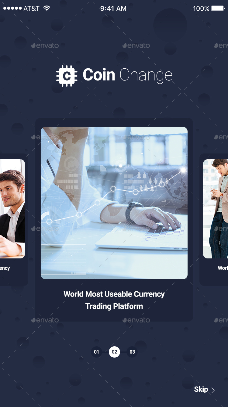 Coin Change - Cryptocurrency Exchange App UI Kits, Web Elements ...