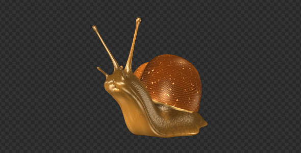 Snail - Moving Loop - Left View, Motion Graphics | VideoHive