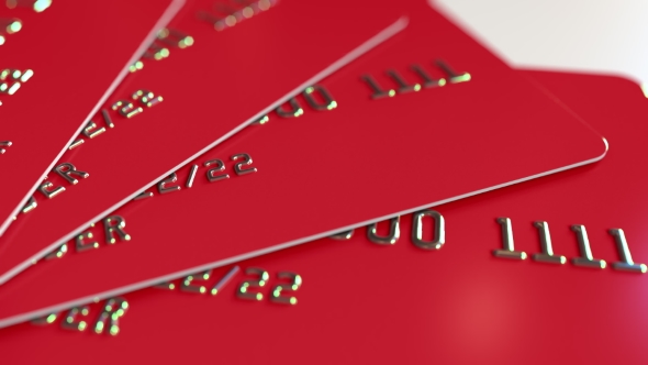 Rotating Red Credit Cards, Motion Graphics | VideoHive