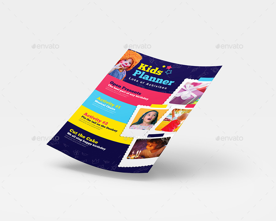 A4 Kid's Party / Event Poster Template, Print Templates | GraphicRiver