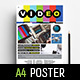 A4 Videographer Advertisement / Poster Template, Print Templates ...