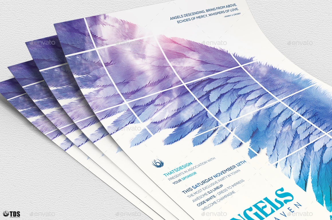 Angels in Heaven Flyer Template, Print Templates | GraphicRiver