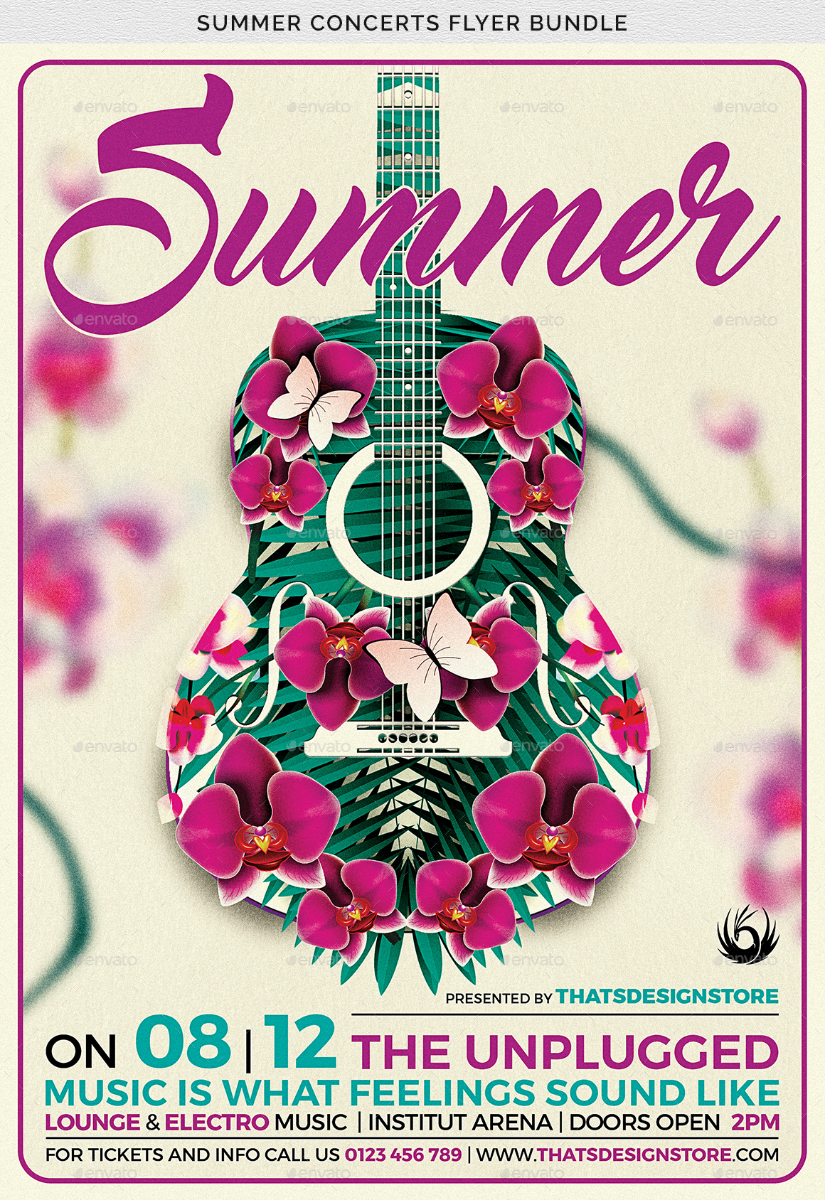 Summer Concerts Flyer Bundle, Print Templates | GraphicRiver