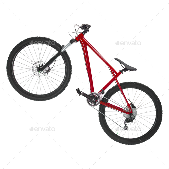 mountain bike isolated on white background Stock Photo by photobalance