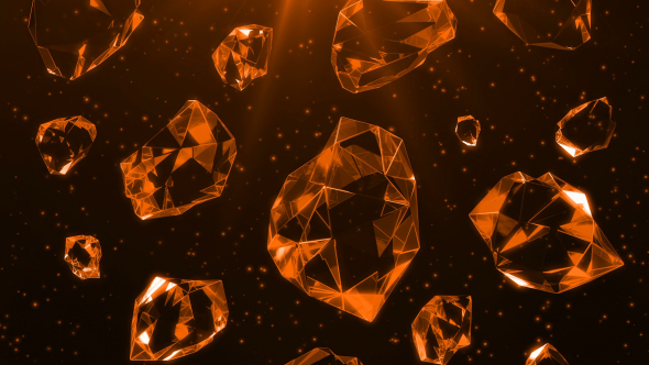 Falling Crystals, Motion Graphics | VideoHive