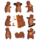 Bear in Various Situations Cartoon, Vectors | GraphicRiver