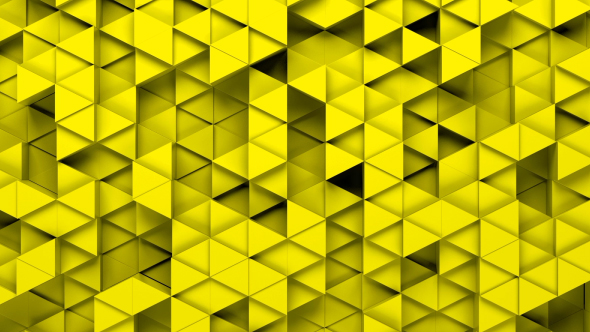 Yellow Triangles Background Random Loop, Motion Graphics | VideoHive