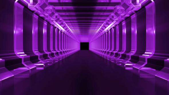 Purple Tunnel Loop, Motion Graphics | VideoHive