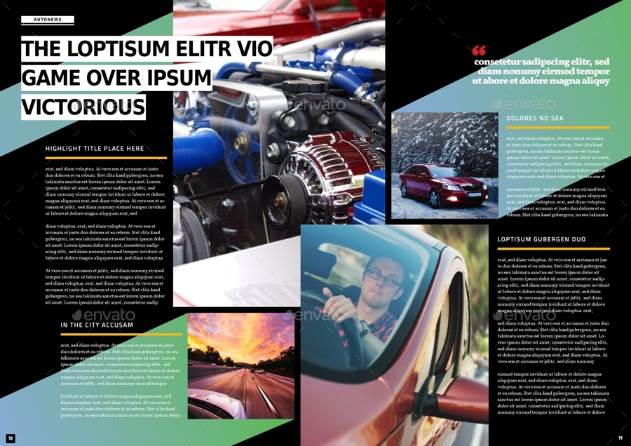 A4 Letter Magazine Template, Print Templates | GraphicRiver