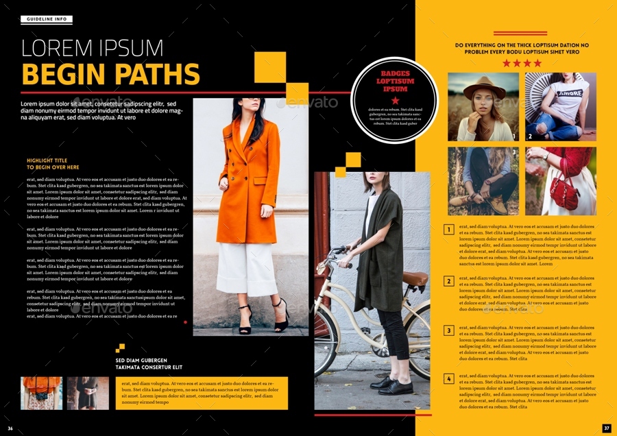 A4 Letter Magazine Template, Print Templates | GraphicRiver