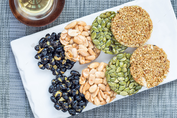 Korean traditional sweet snacks. Top view, horizontal Stock Photo by ...