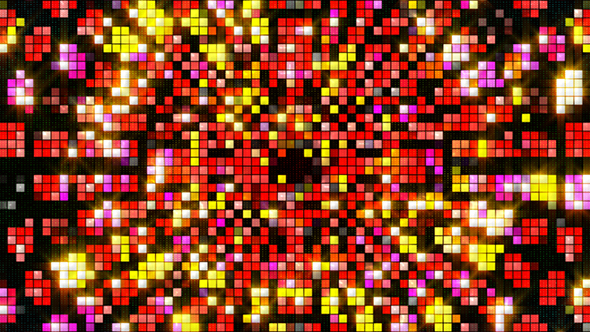LED Squares Screen, Motion Graphics | VideoHive