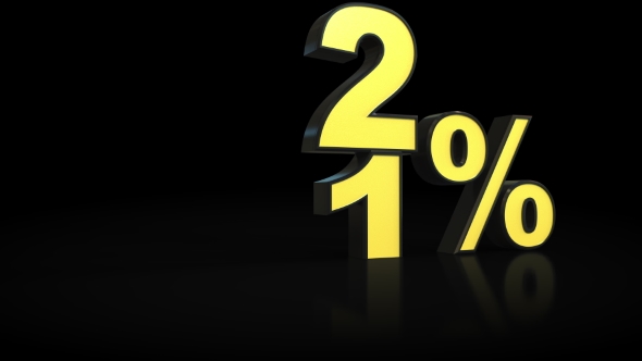 Counting From Zero 0 To Ten 10 % Percent, Motion Graphics | VideoHive