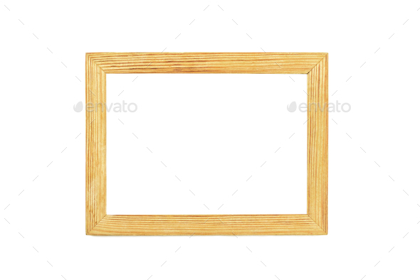 Simple wooden photo frame Stock Photo by ivankmit | PhotoDune