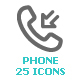 Phone & Calling Mini Icon, Icons | GraphicRiver