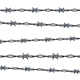 Realistic 3D Detailed Barbed Wire Line Set, Vectors | GraphicRiver