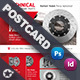 Technical Data Postcard Templates, Print Templates | GraphicRiver