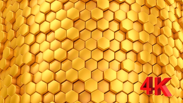 Background of Hexagons, Motion Graphics | VideoHive