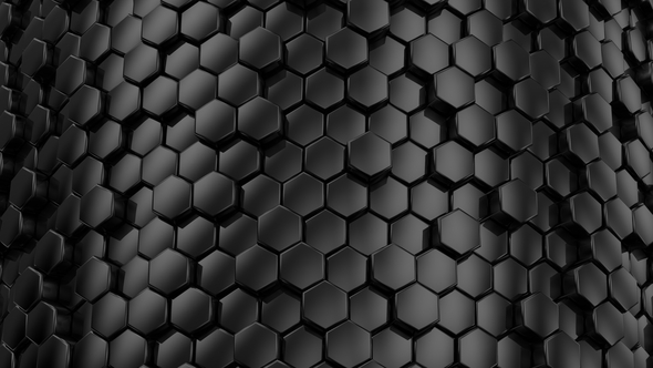 Background of Hexagons, Motion Graphics | VideoHive