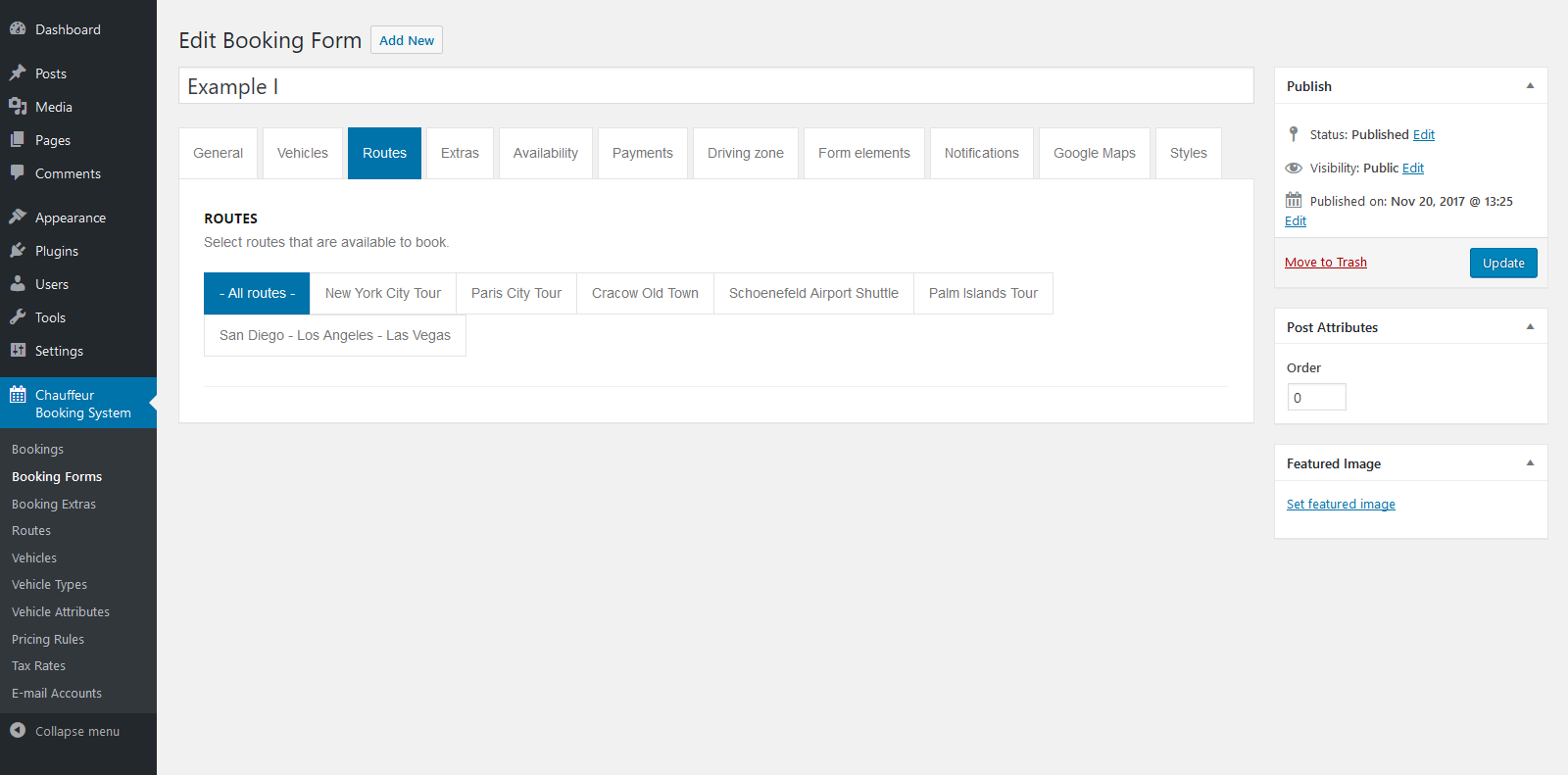 Chauffeur Booking System for WordPress by QuanticaLabs | CodeCanyon