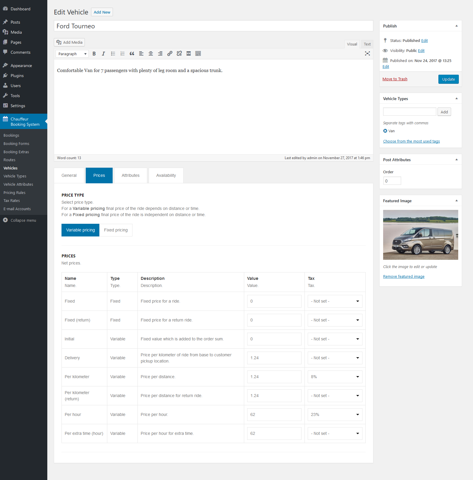 Chauffeur Booking System for WordPress by QuanticaLabs | CodeCanyon