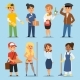 People Part-time Job Professions Vector Set, Vectors | GraphicRiver