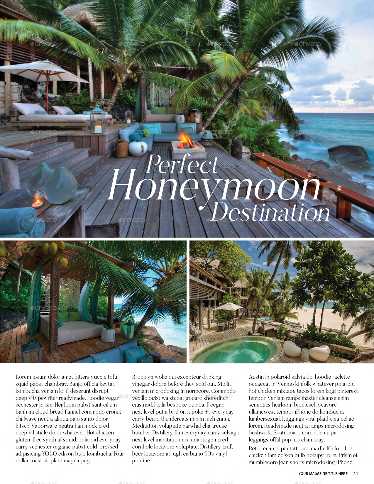 Travel Magazine Template, Print Templates | GraphicRiver