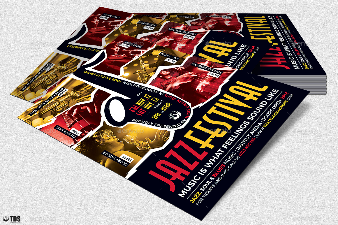 Jazz Festival Flyer Template V8, Print Templates | GraphicRiver