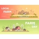 Local Farm - Set of Modern Flat Design Style, Vectors | GraphicRiver
