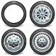 Vector Modern Car Wheels Side View, Vectors | GraphicRiver