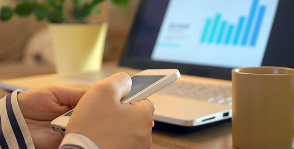 Mobile Phone at Work, Stock Footage | VideoHive