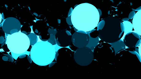 Movement Of Luminous Balls, Motion Graphics | VideoHive