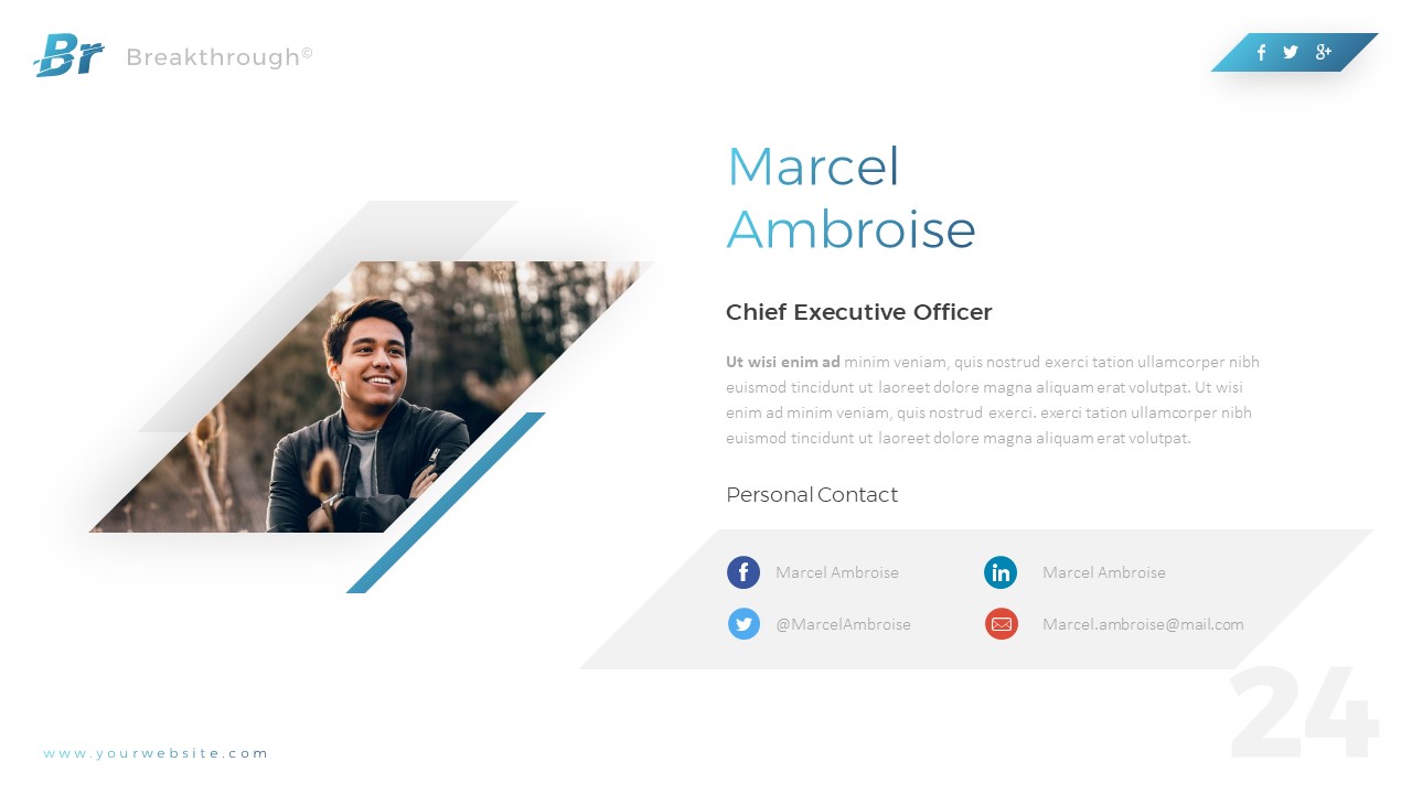 Breakthrough - Business Powerpoint Template, Presentation Templates