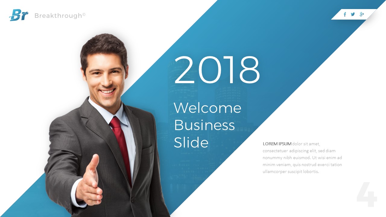 Breakthrough - Business Powerpoint Template, Presentation Templates