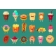 Fast Food Comic Characters Sett, Vectors | GraphicRiver
