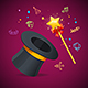 Magic Wand Party Concept, Vectors | GraphicRiver
