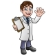 Scientist or Lab Technician Cartoon Character, Vectors | GraphicRiver