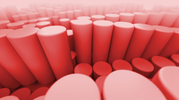 Red Cylinders Loop, Motion Graphics | VideoHive