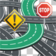 Road Infographics with Signposts, Vectors | GraphicRiver