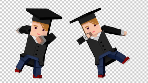 Graduation Girl Dancing, Motion Graphics | VideoHive