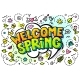Welcome Spring Word Bubble, Vectors | GraphicRiver