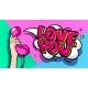 Love You Word Bubble in Pop Art Comics Style, Vectors | GraphicRiver