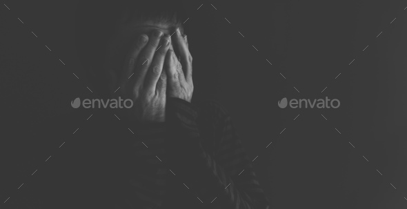 Extremely depressed, crying and distraught person Stock Photo by ...